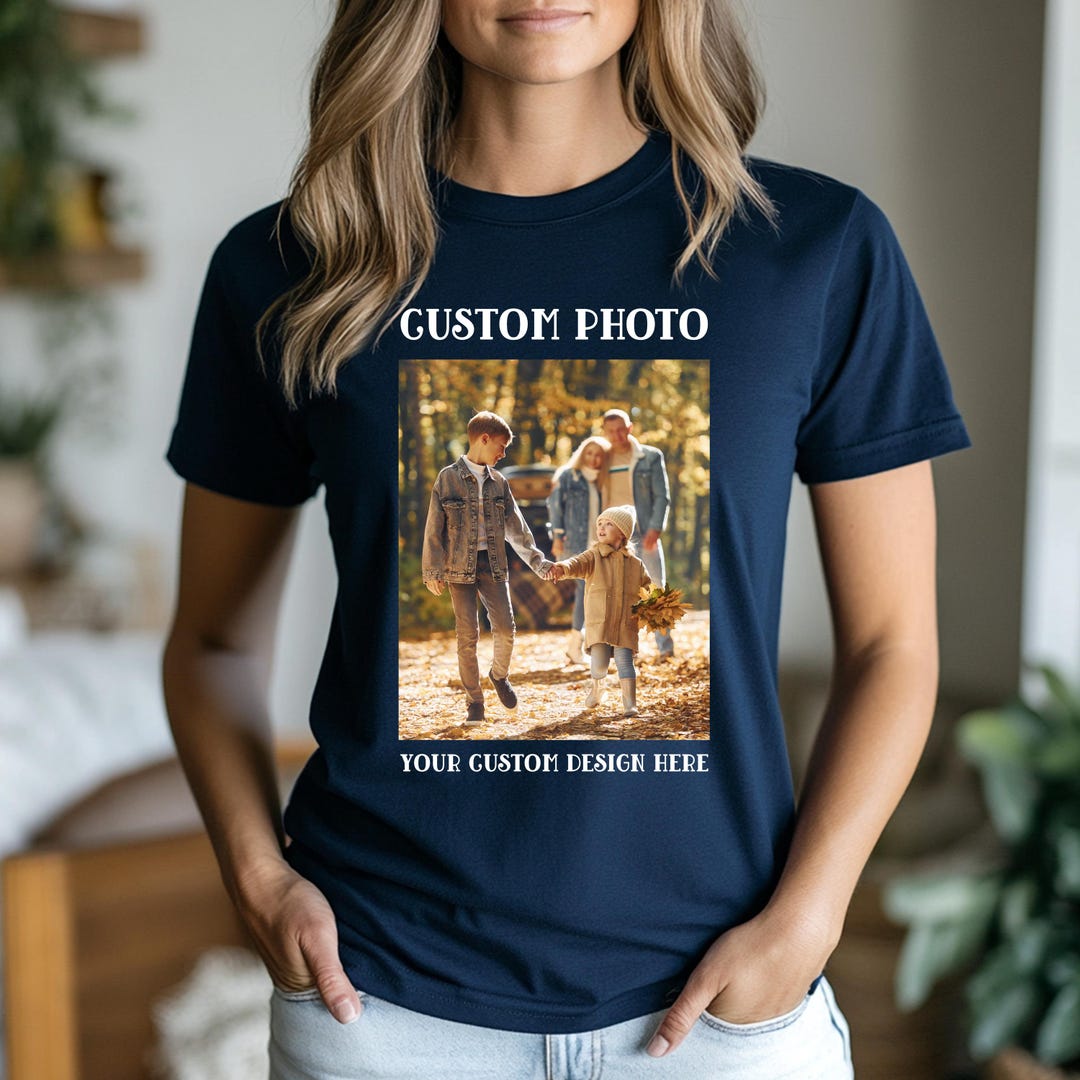 Custom Photo T-shirt, Personalized Tank Top Family Photo Shirt, Custom ...