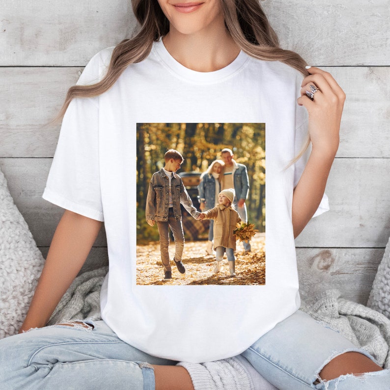 Custom Photo Shirts, Personalized Family Photo Comfort Colors® T-shirt ...