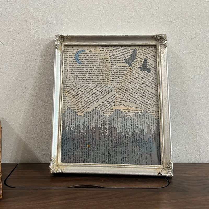 Book Page Art - Etsy