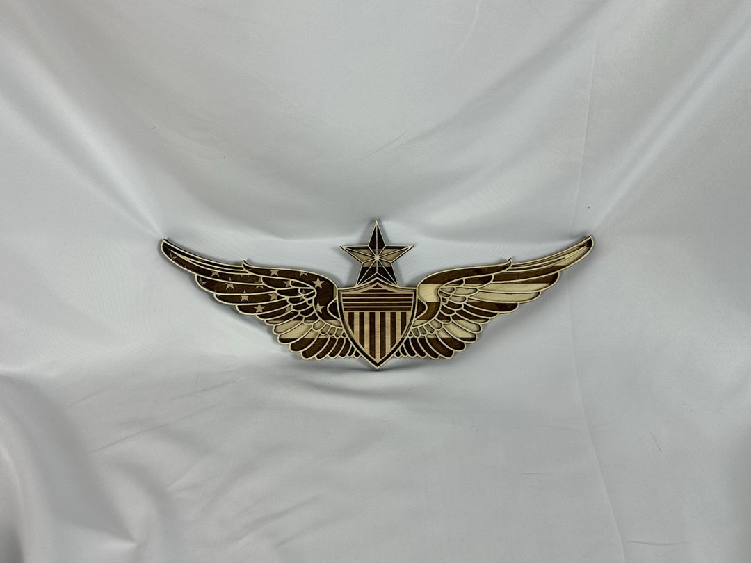 US Army Aviator - Senior Wings - American Flag Backdrop Wall Hanging - Etsy