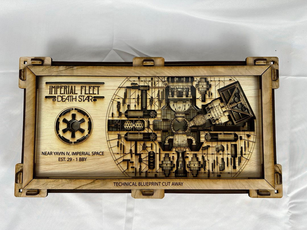 Death Star Technical Blueprint Cut Away - 5 Layers - Etsy