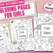 Positive Affirmations Coloring Book Pages for Girls | Instant Download ...