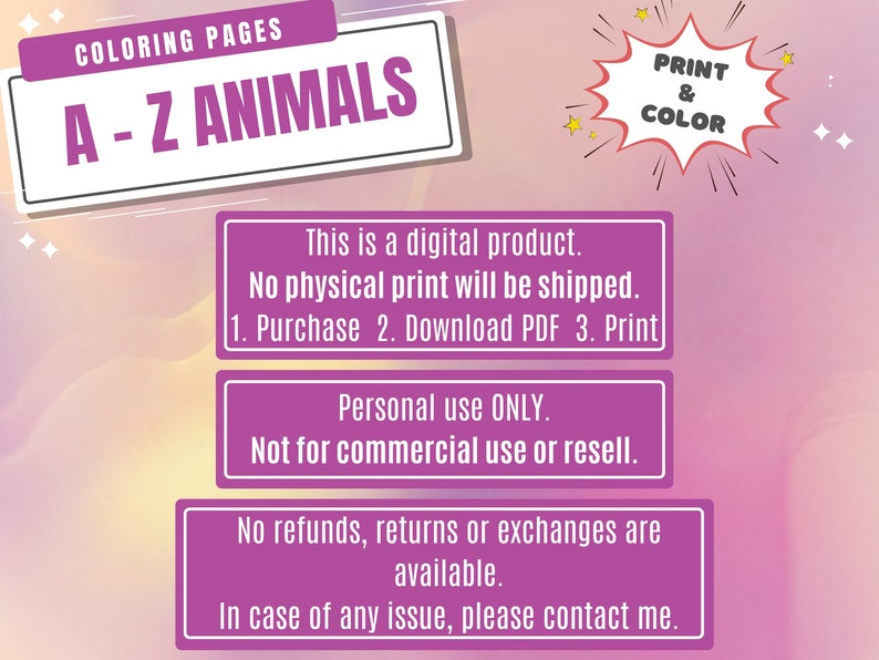 A-Z Printable Alphabet Coloring Pages | Animals | Coloring Sheets for ...