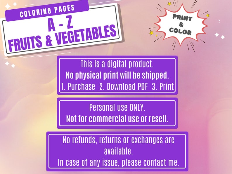 A-Z Printable Alphabet Coloring Pages | Fruits & Vegetables | Coloring ...