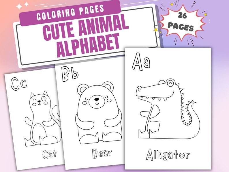 A-Z Printable Alphabet Coloring Pages | Animals | Coloring Sheets for ...