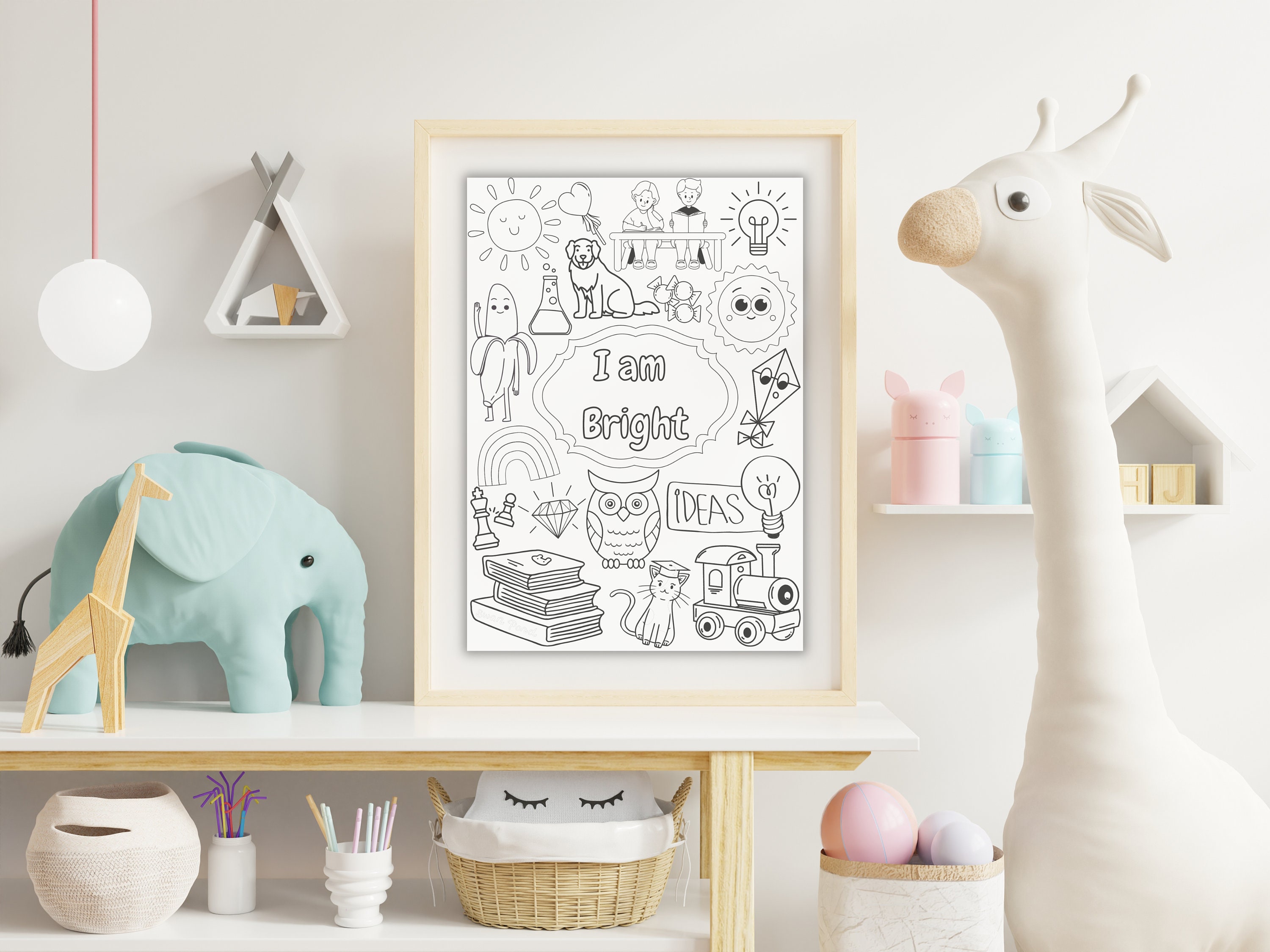 Positive Affirmations Coloring Book Pages for Boys | Instant Download ...