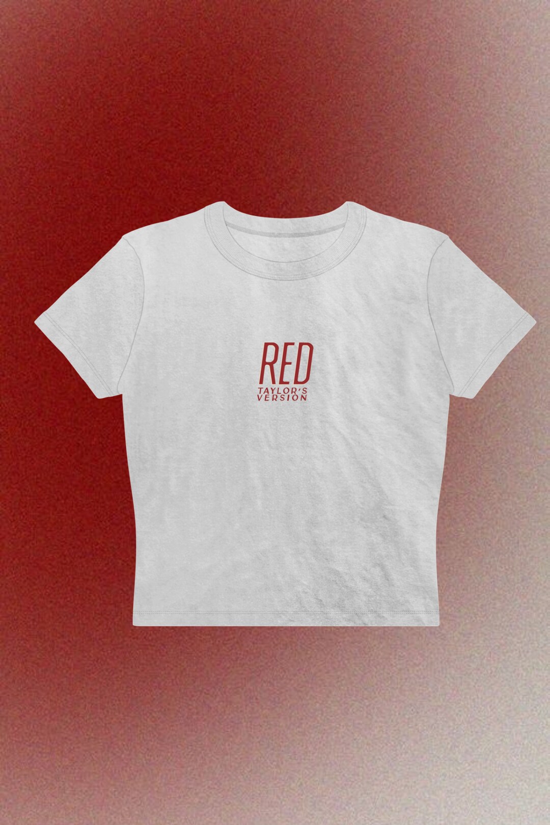 Taylor Swift Red Album Logo Micro Rib Baby Tee - Etsy
