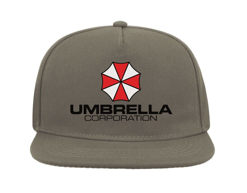 Resident Evil Umbrella Corporation Logo Flat Visor Snapback Hat Trucker ...