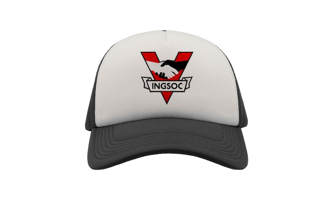 George Orwell 1984 Big Brother Ingsoc Political Party Logo Trucker Cap ...