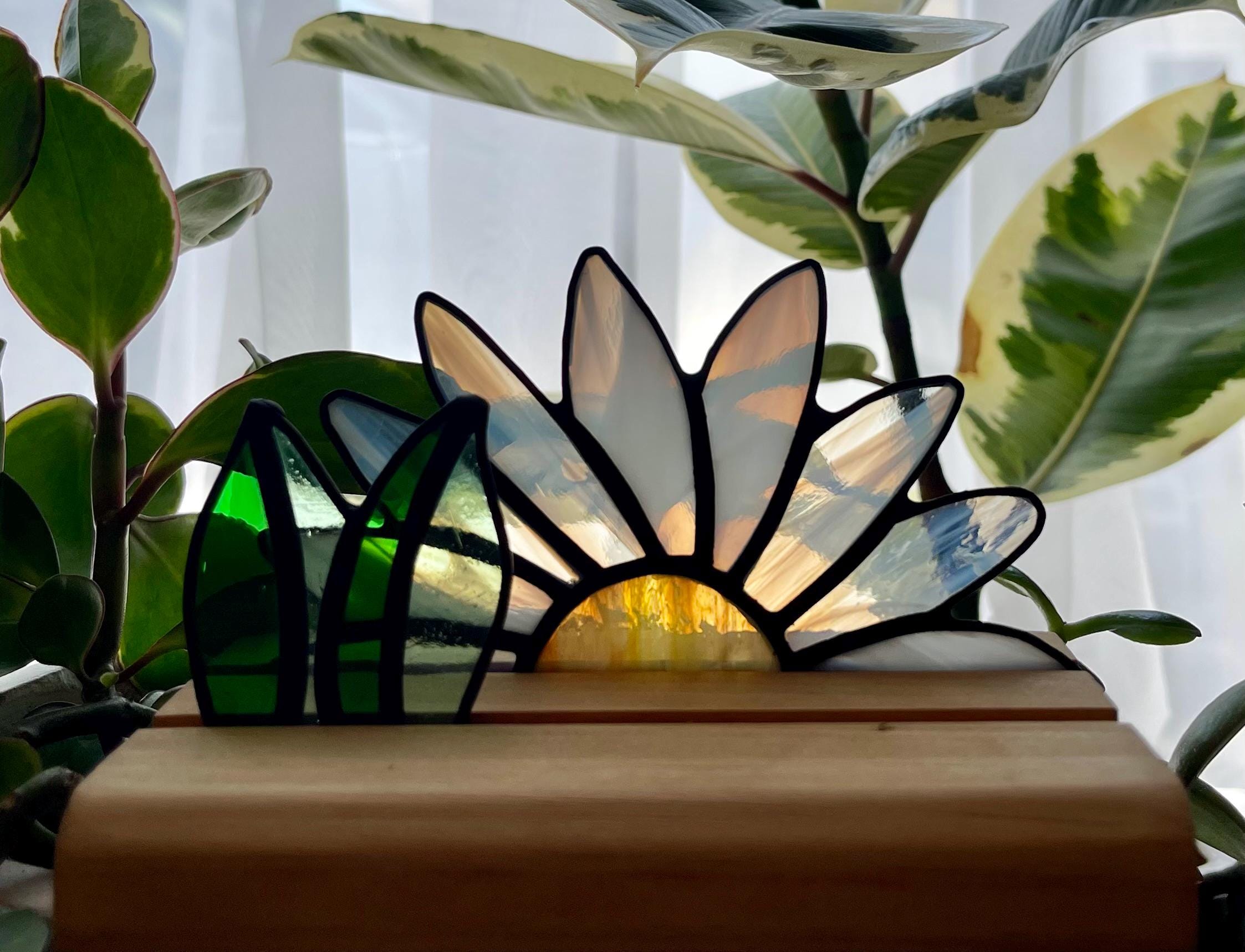 Daisy Stained Glass - Etsy
