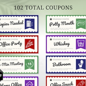 102 Funny Colleague Coupons - Office Employee Gift, Gift Ideas ...
