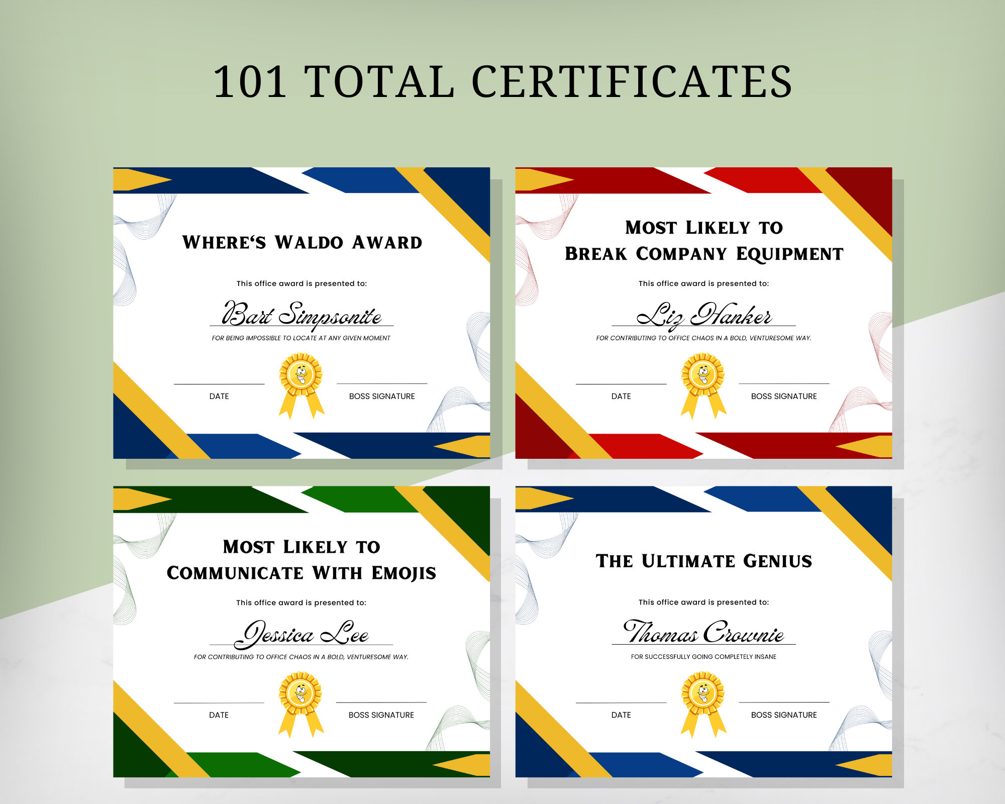 101 Funny Office Employee Awards - Work Party, Certificates, Printable ... 101 Funny Office Employee Awards - Work Party, Certificates, Printable ...