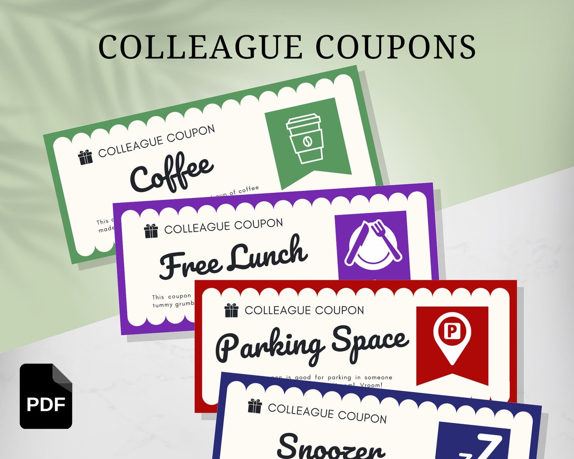 102 Funny Colleague Coupons - Office Employee Gift, Gift Ideas ...