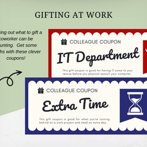 102 Funny Colleague Coupons - Office Employee Gift, Gift Ideas ...