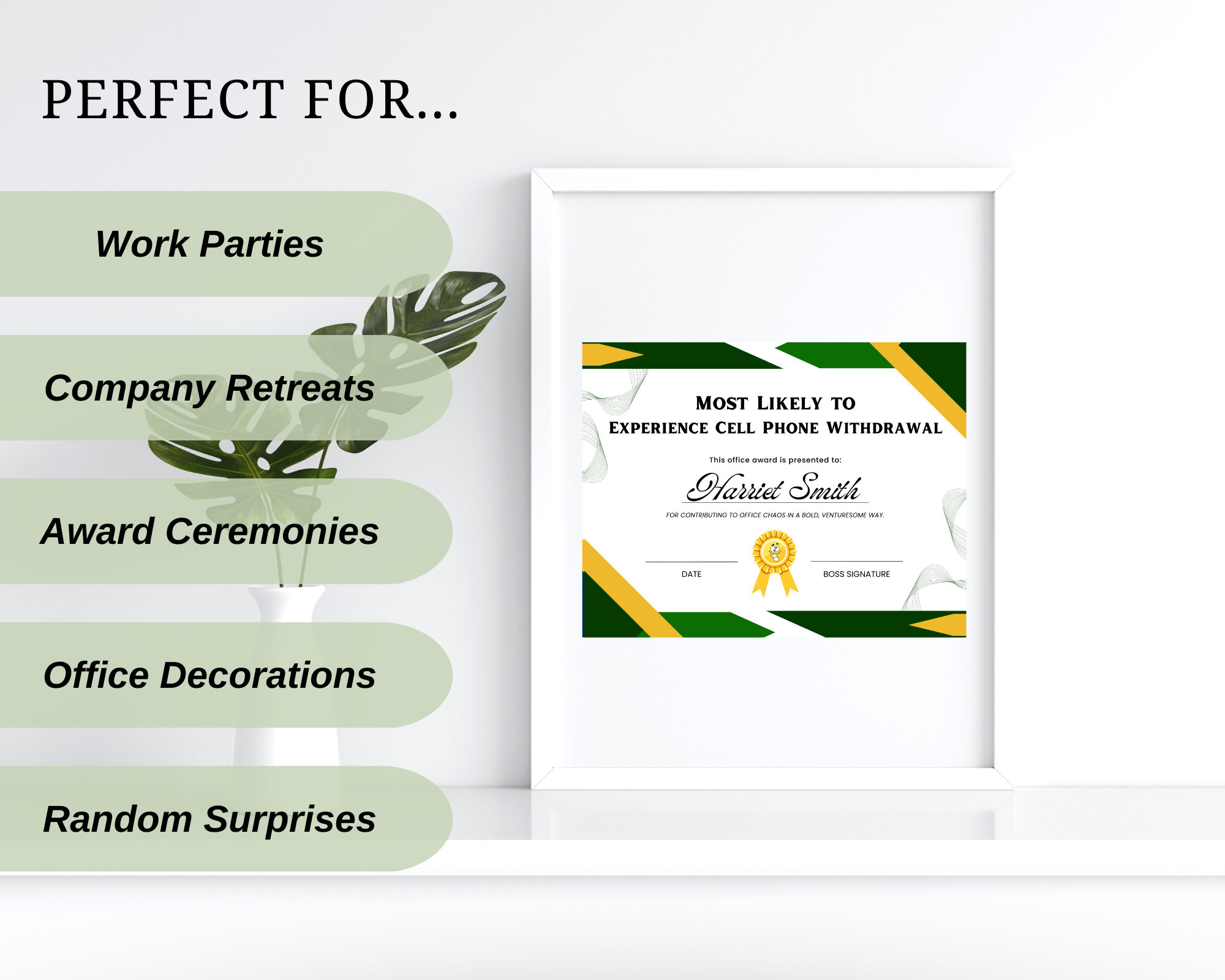 101 Funny Office Employee Awards - Work Party, Certificates, Printable ...