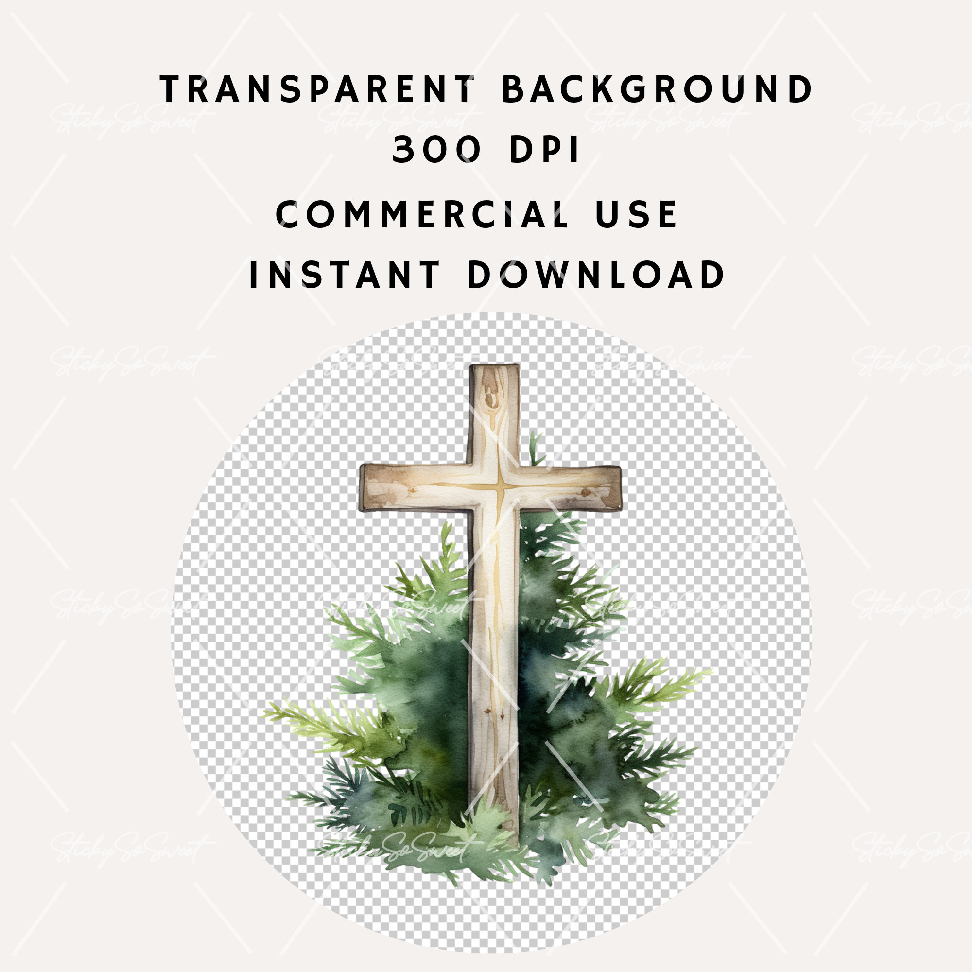 Wooden Cross Transparent Background
