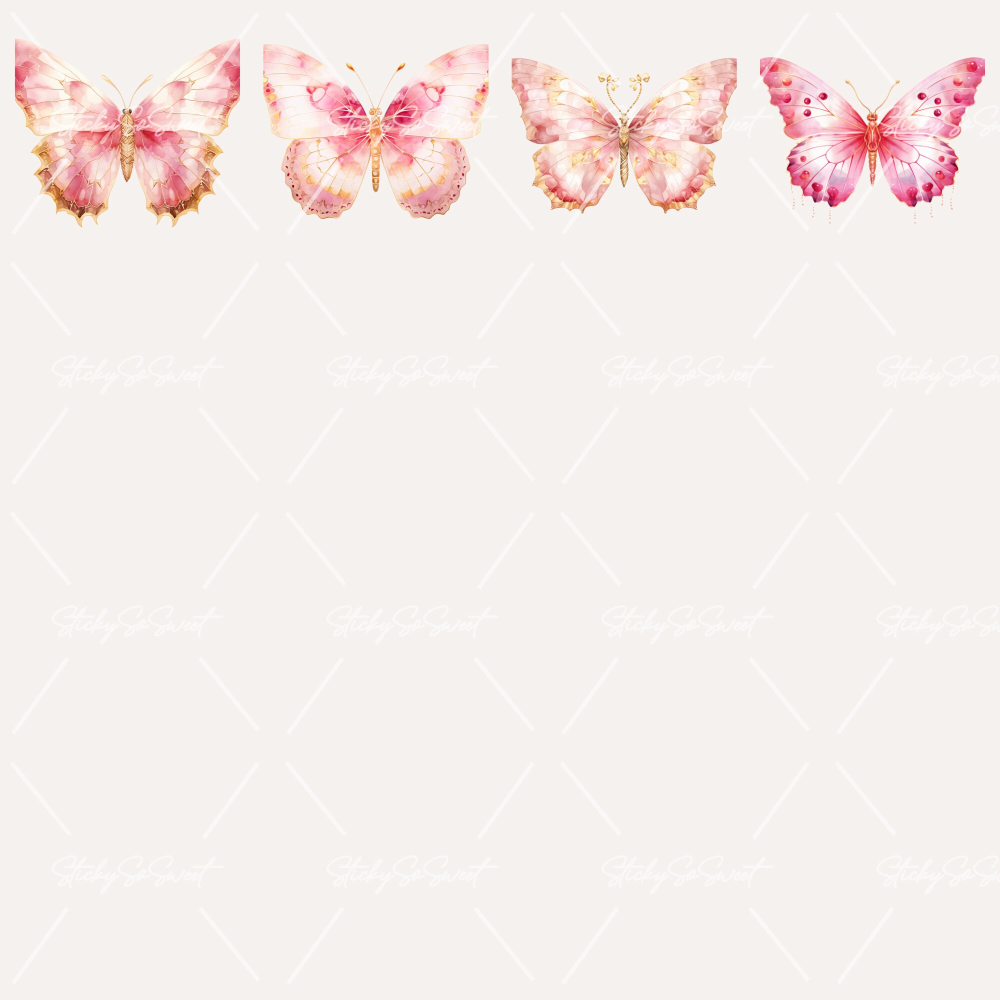 Watercolor Butterfly Clipart Bundle PNG Commercial Use Instant Download ...
