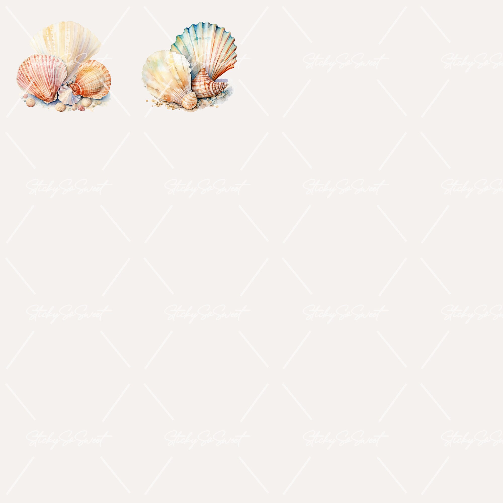Watercolor Sea Animals Clipart Bundle | Cute Nursery PNG (commercial ...