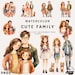 Watercolor Cute Family Clipart Bundle | PNG | Commercial Use | Instant ...