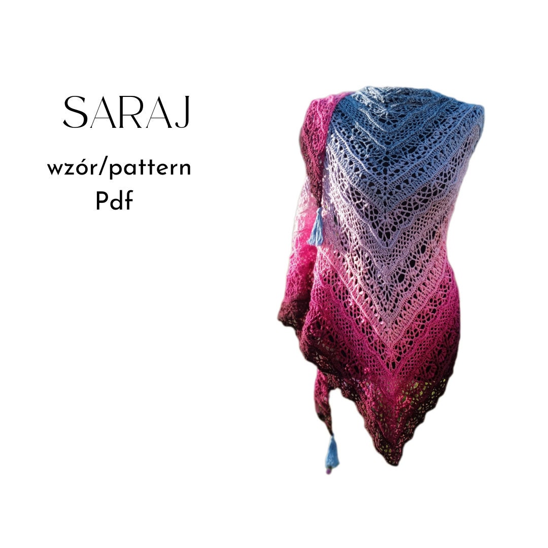 SARAJ Shawl Pattern - Etsy