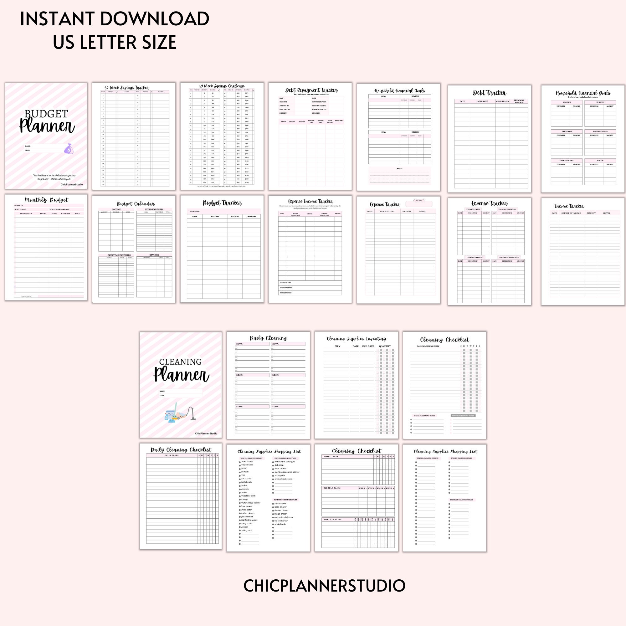 Home Management Binder, Ultimate Household Planner, Medical, Budget ...