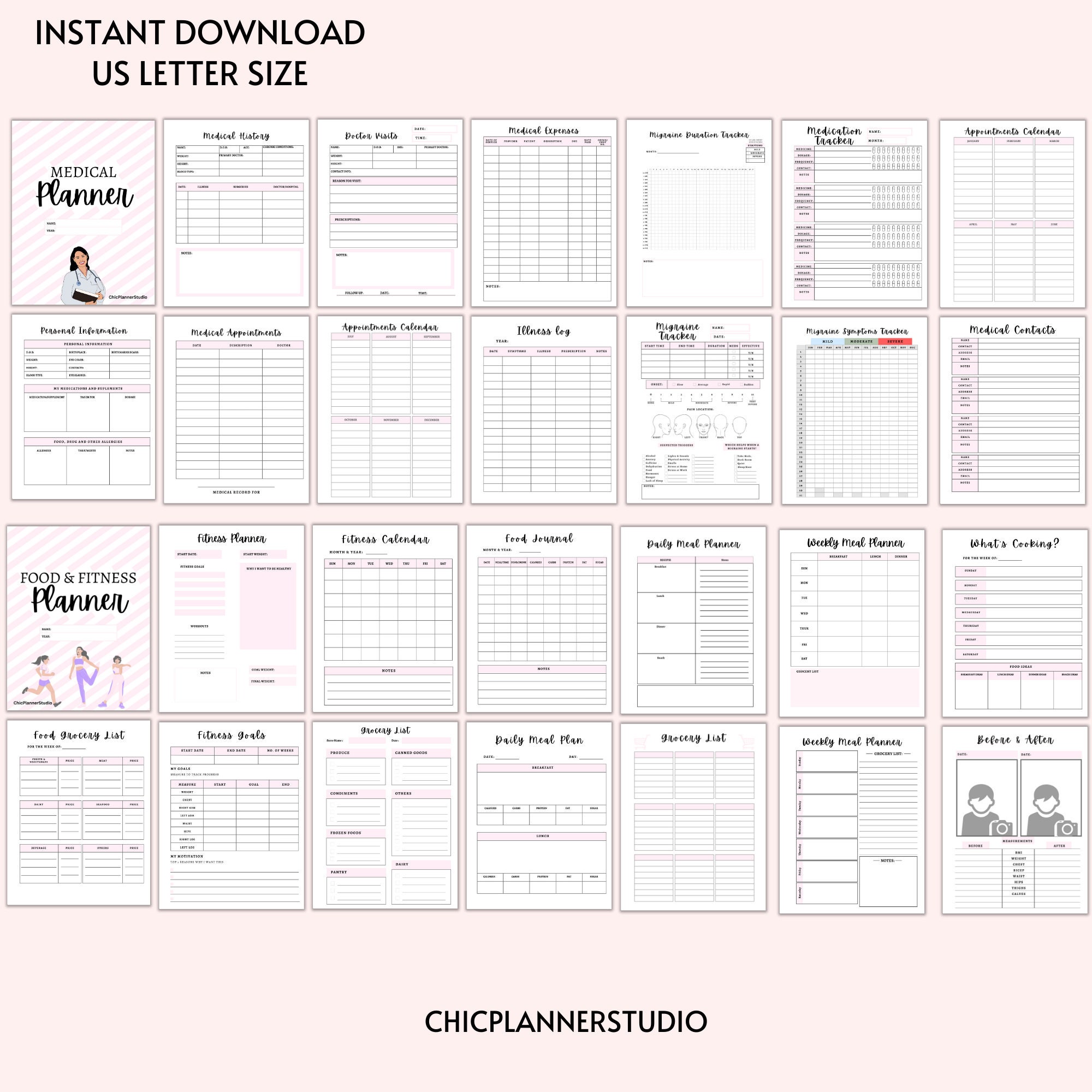 Home Management Binder, Ultimate Household Planner, Medical, Budget ...