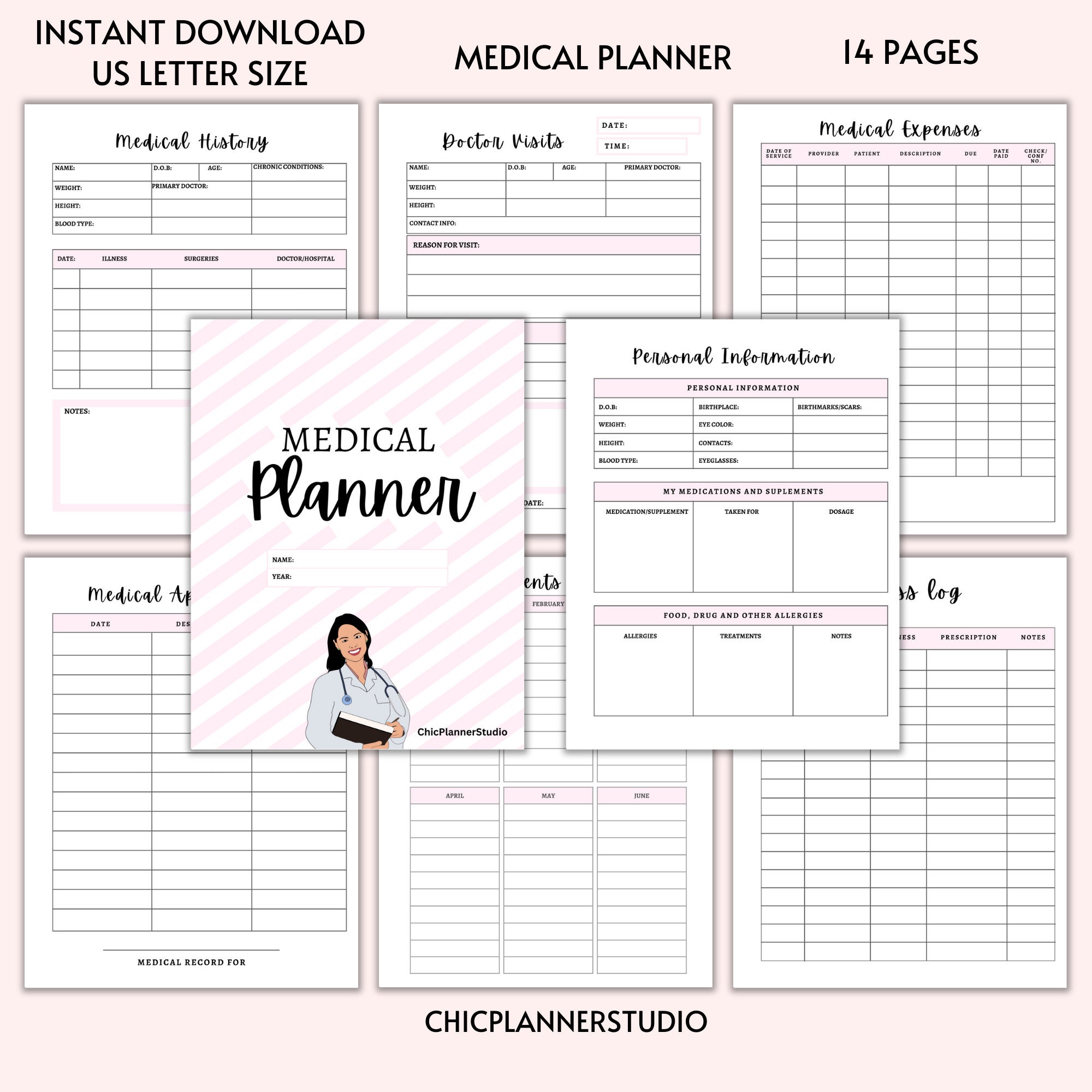 Home Management Binder, Ultimate Household Planner, Medical, Budget ...