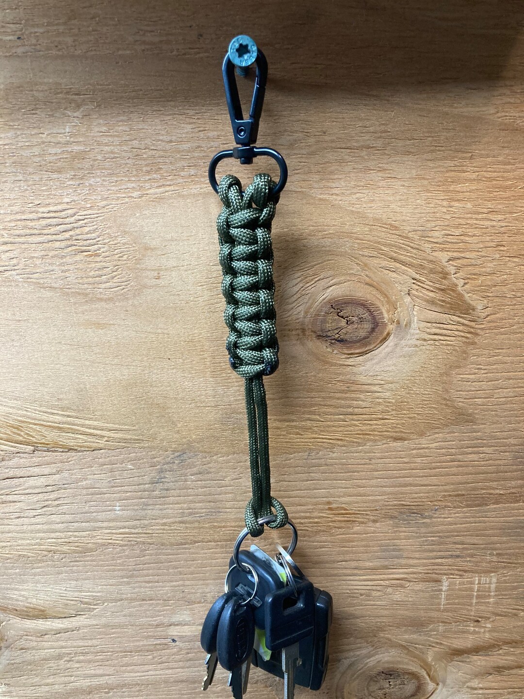 Cobra Weave Paracord Lanyard/keychain - Etsy