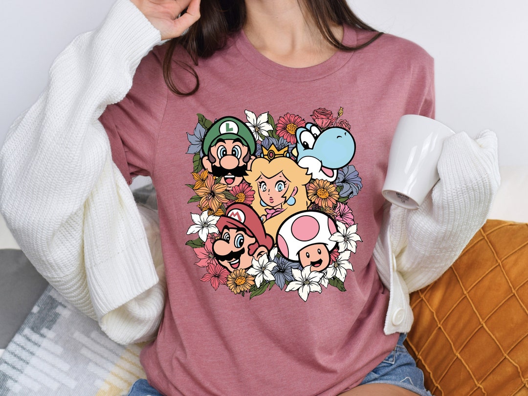 Return to Mario Floral Shirt, the Super Mario Bros Movie, Main Street ...