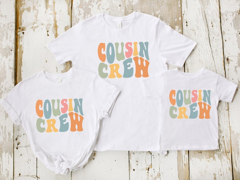 Cousin Crew Shirts for Kids, Big Cousin Shirts Matching Cousin Tshirt, New to the Cousin Crew ...