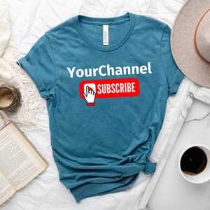 Custom Youtube Subscribe Yourchannel Shirt, Your Channel Shirt ...