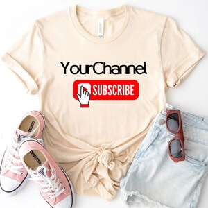 Custom Youtube Subscribe Yourchannel Shirt, Your Channel Shirt ...