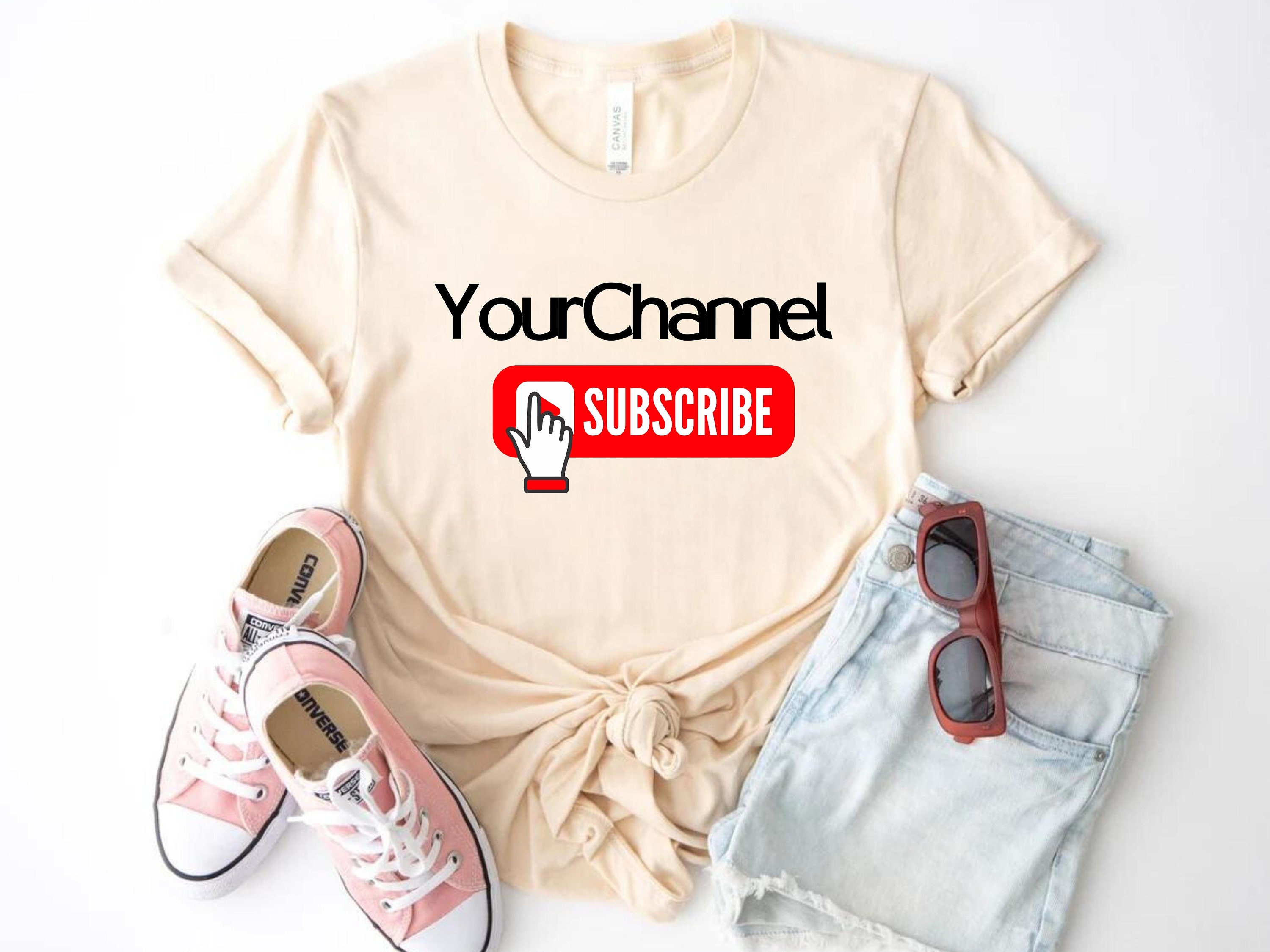 Custom Youtube Subscribe Yourchannel Shirt, Your Channel Shirt ...