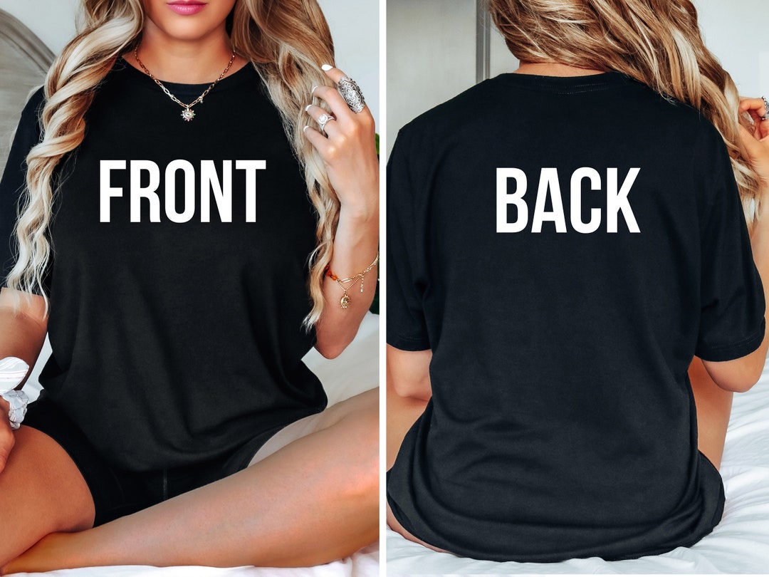 FRONT-BACK PRINT - Etsy