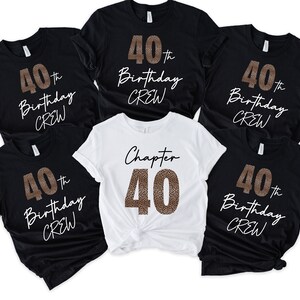 40th Birthday Shirt, 40th Birthday Crew Shirt for Woman, Leopard Print ...