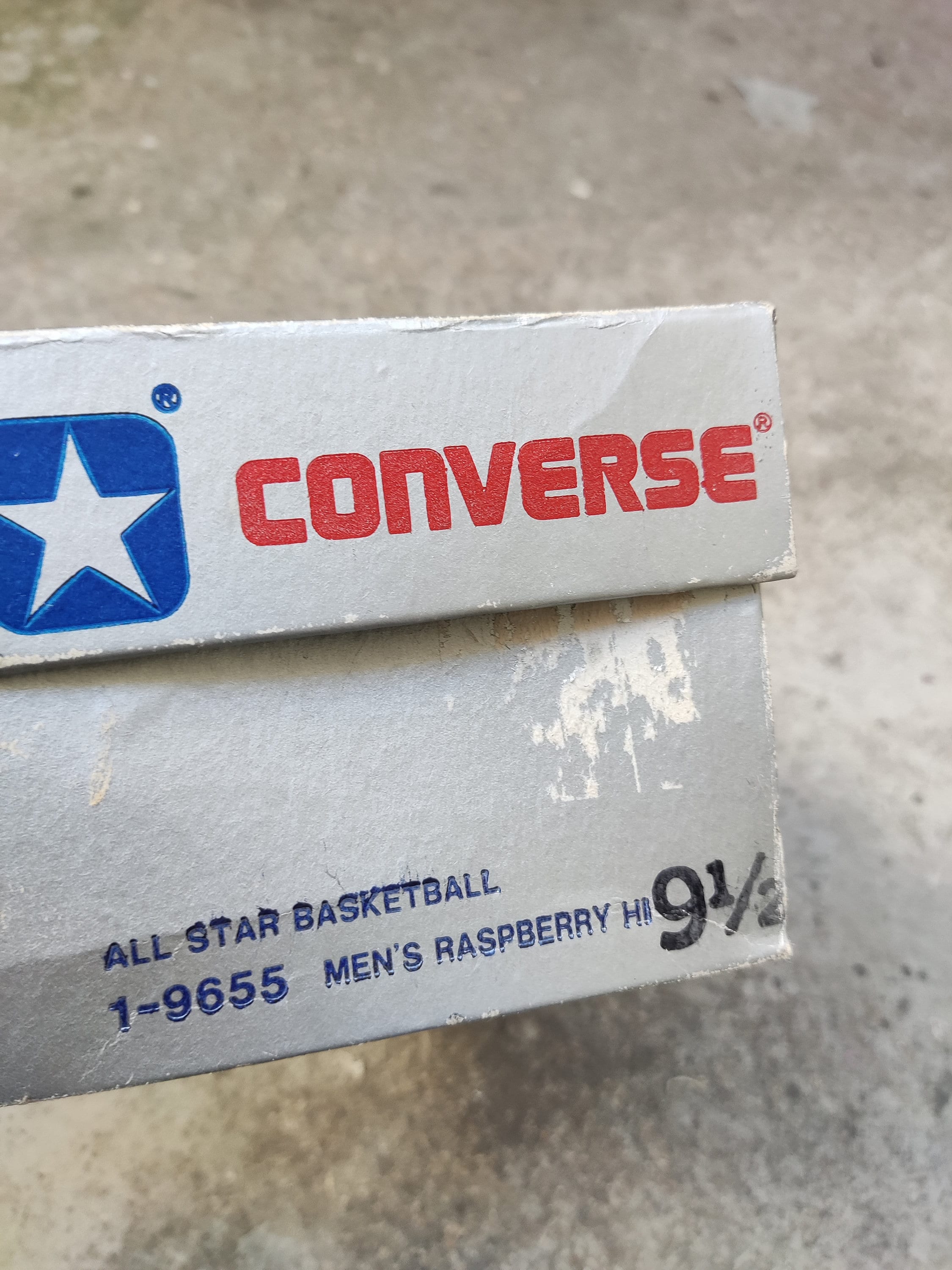 Converse All-star 1980's Made in USA Raspberry Hi US9 1/2 Deadstock ...