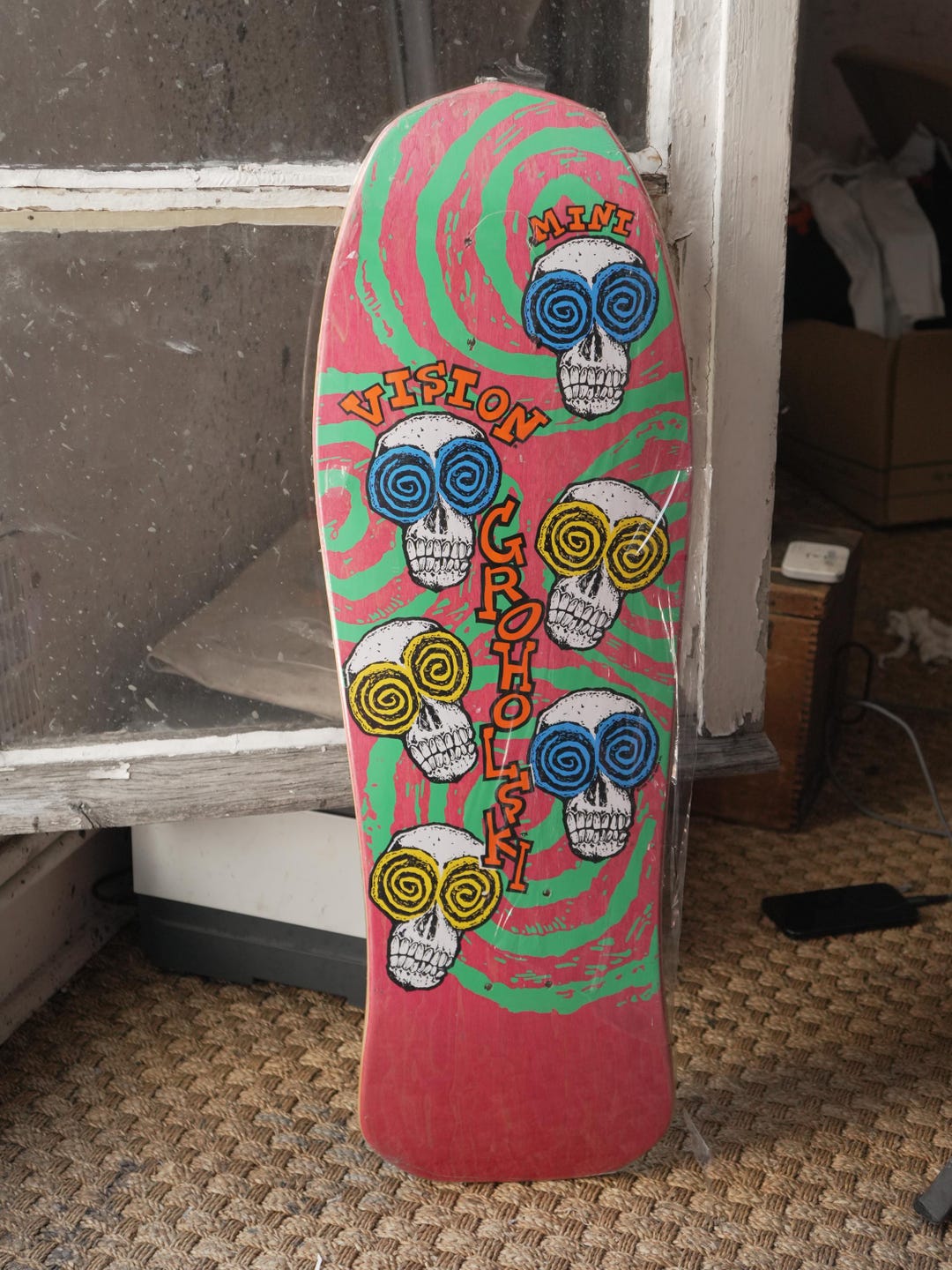 1990 Vision Groholski Skeleton Mini Vintage Skateboard Deck - Etsy