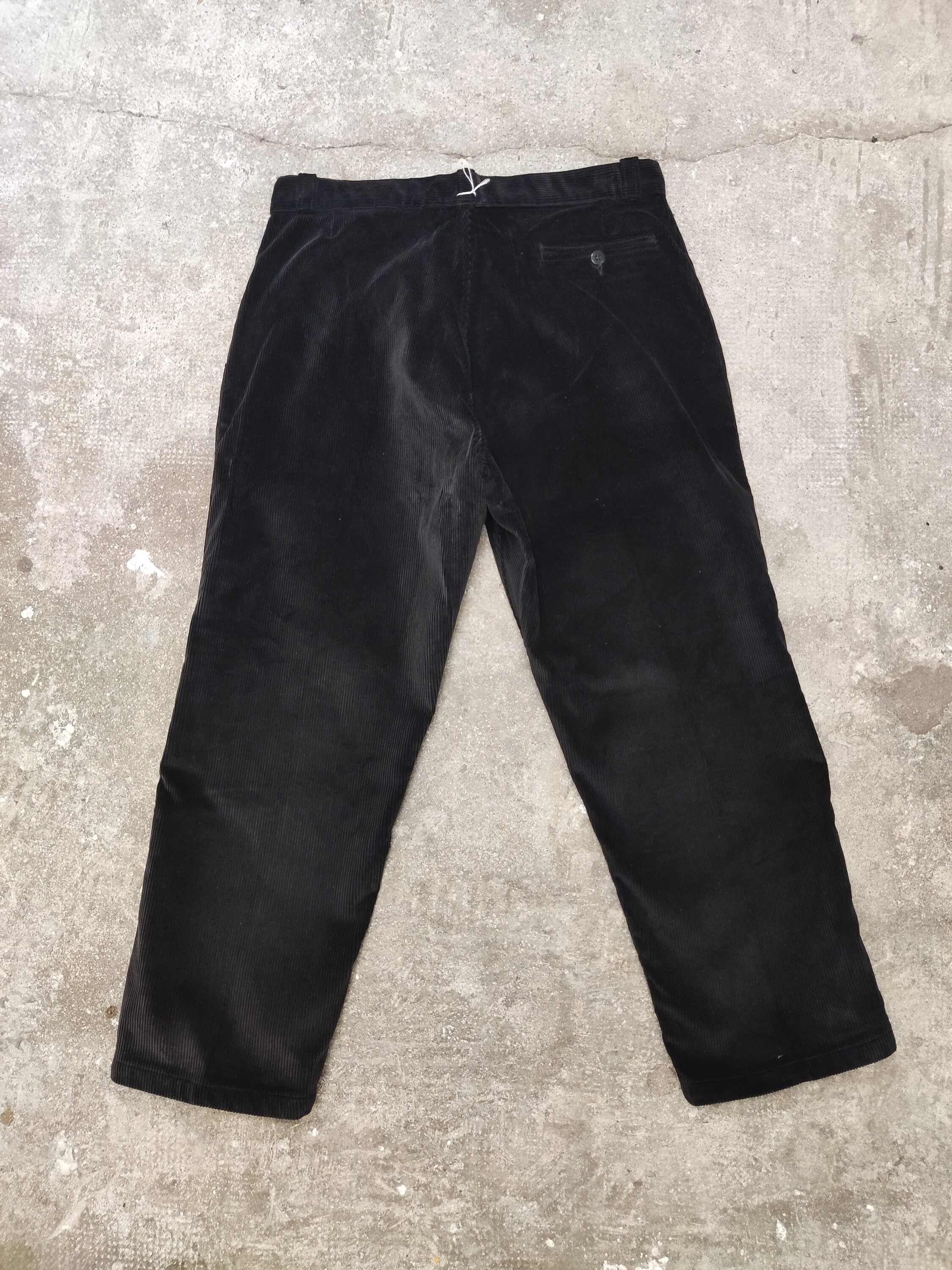 Pantalon Le Cable 1940's Deadstock Velours Côtelé Noir Pantalon Le Cable 1940's Deadstock Velours Côtelé Noir