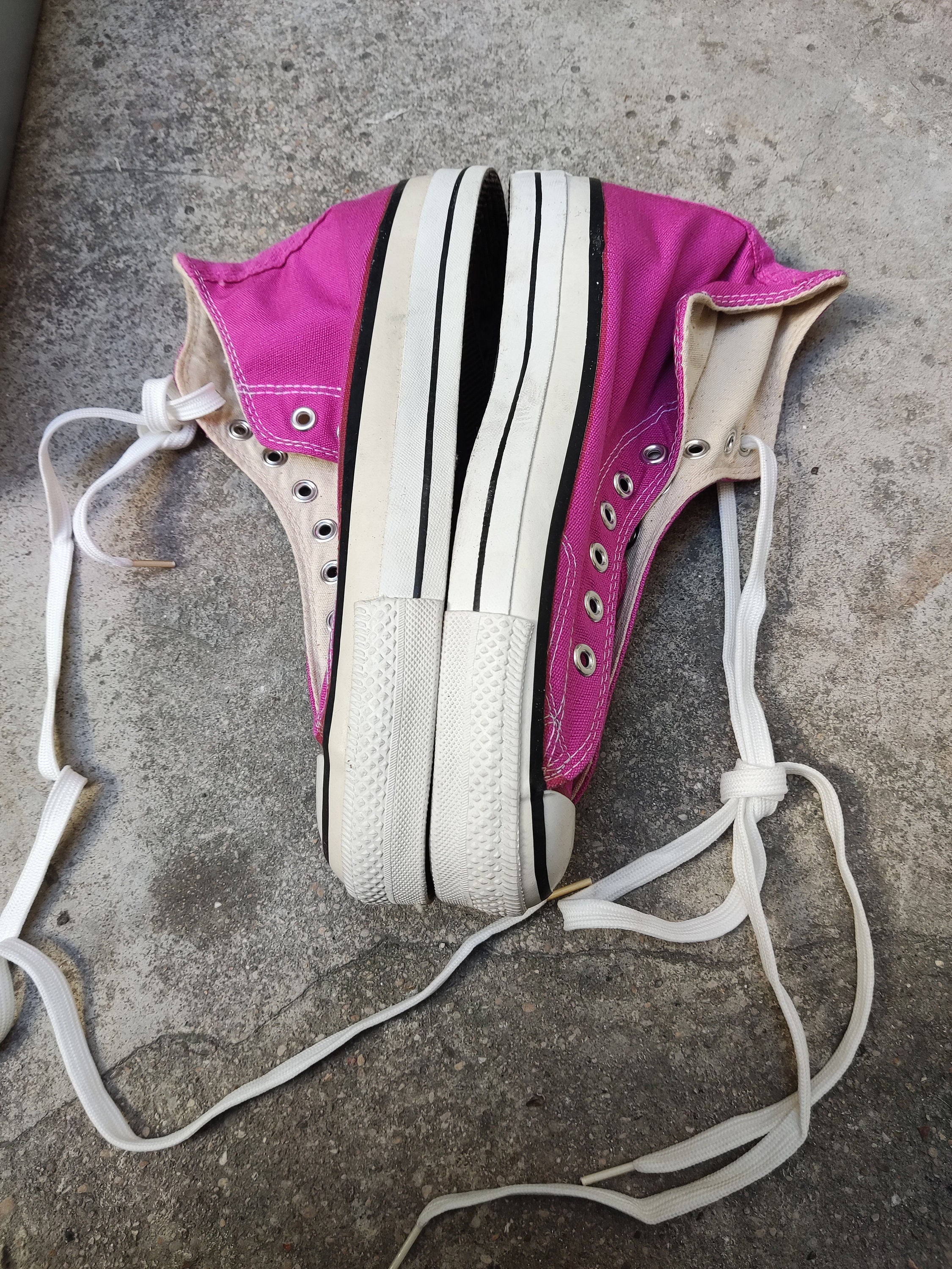 Converse All-star 1980's Made in USA Raspberry Hi US9 1/2 Deadstock ...