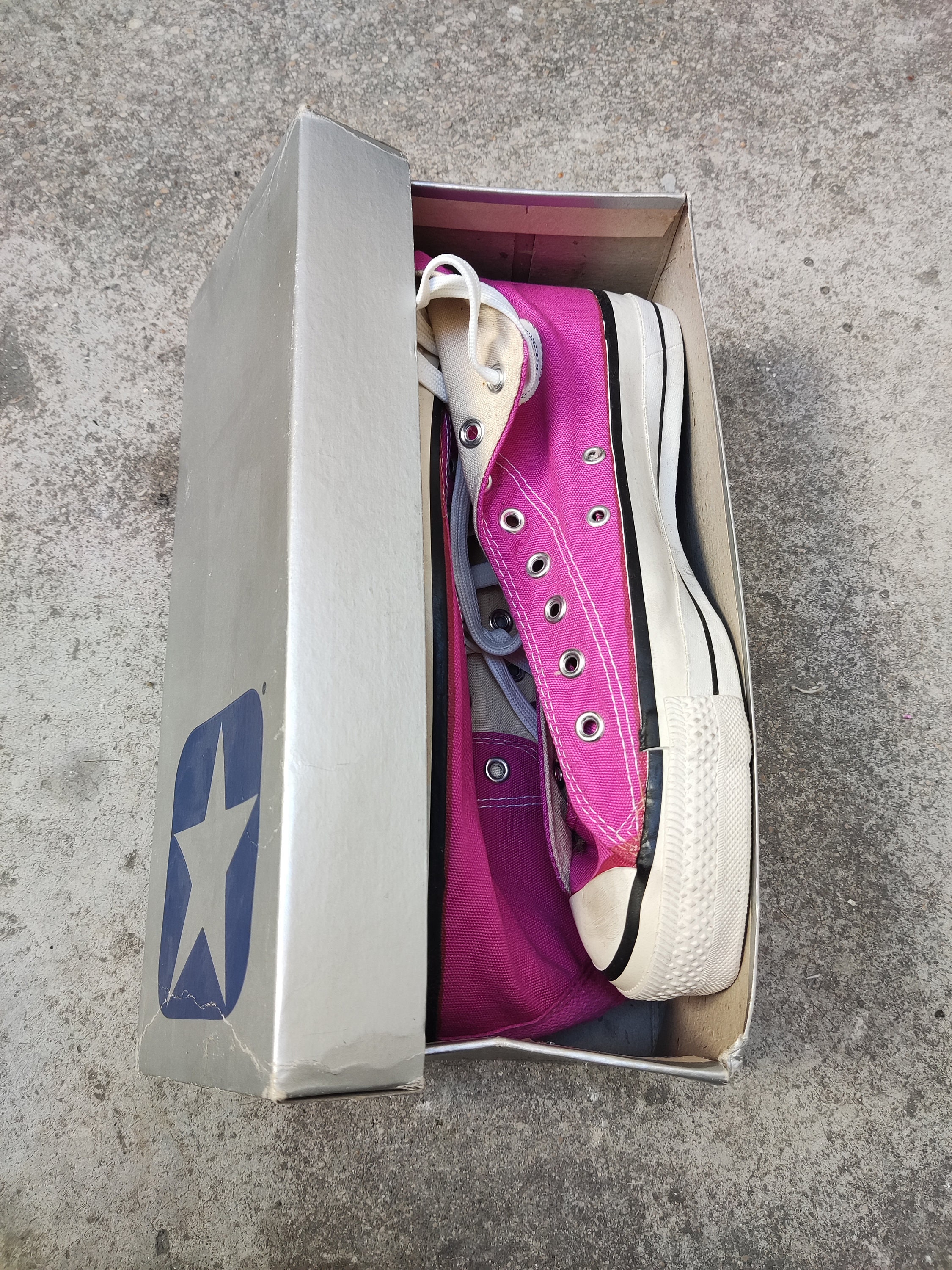 Converse All-star 1980's Made in USA Raspberry Hi US9 1/2 Deadstock ...