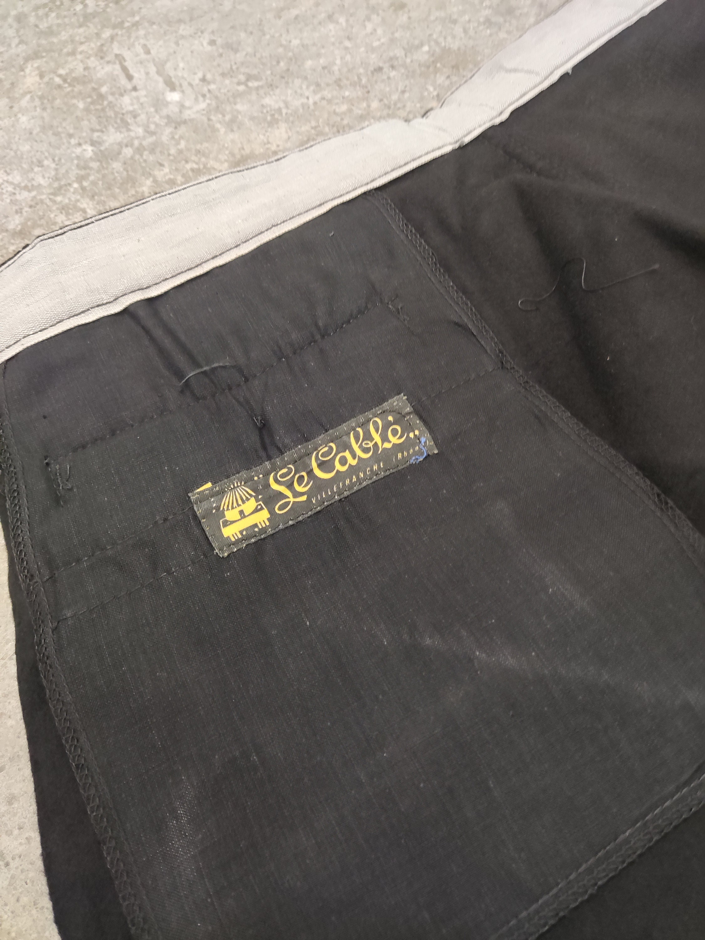 Pantalon Le Cable 1940's Deadstock Velours Côtelé Noir Pantalon Le Cable 1940's Deadstock Velours Côtelé Noir