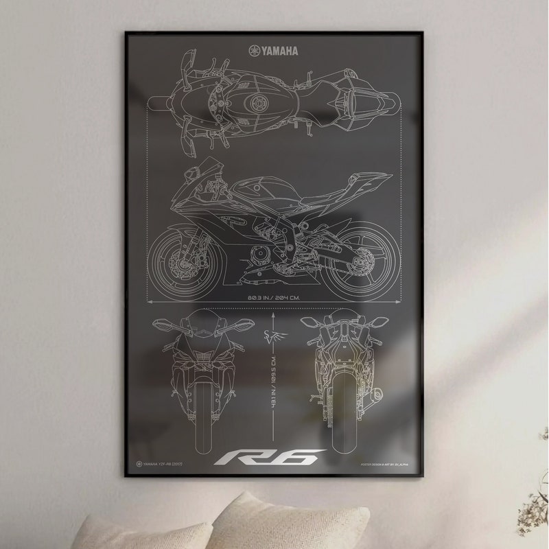 Motorcycle Poster - Etsy