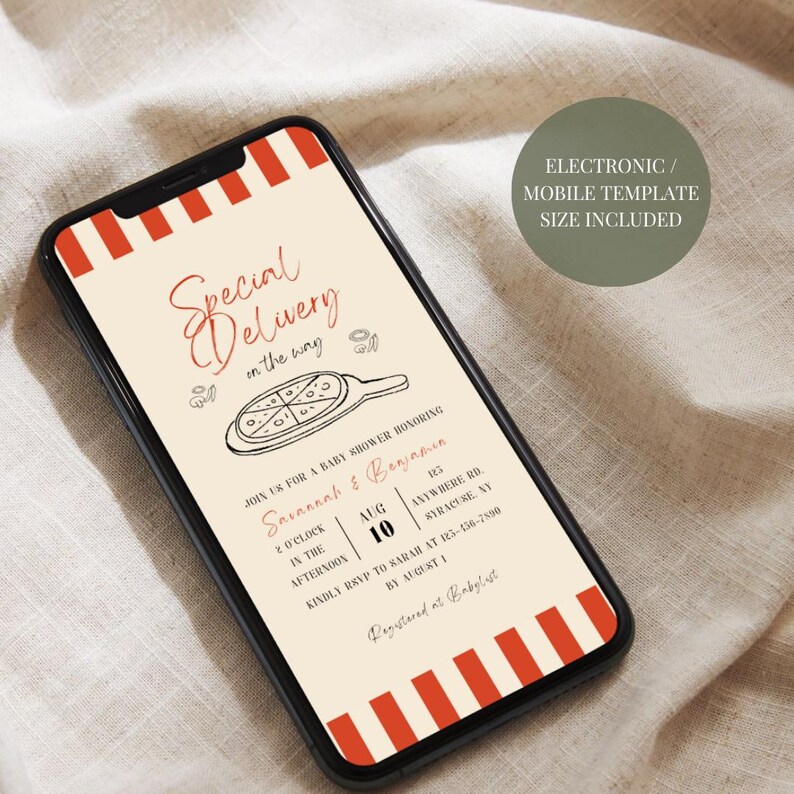 Special Delivery Baby Shower Invitation: Gender Neutral Mobile Evite ...