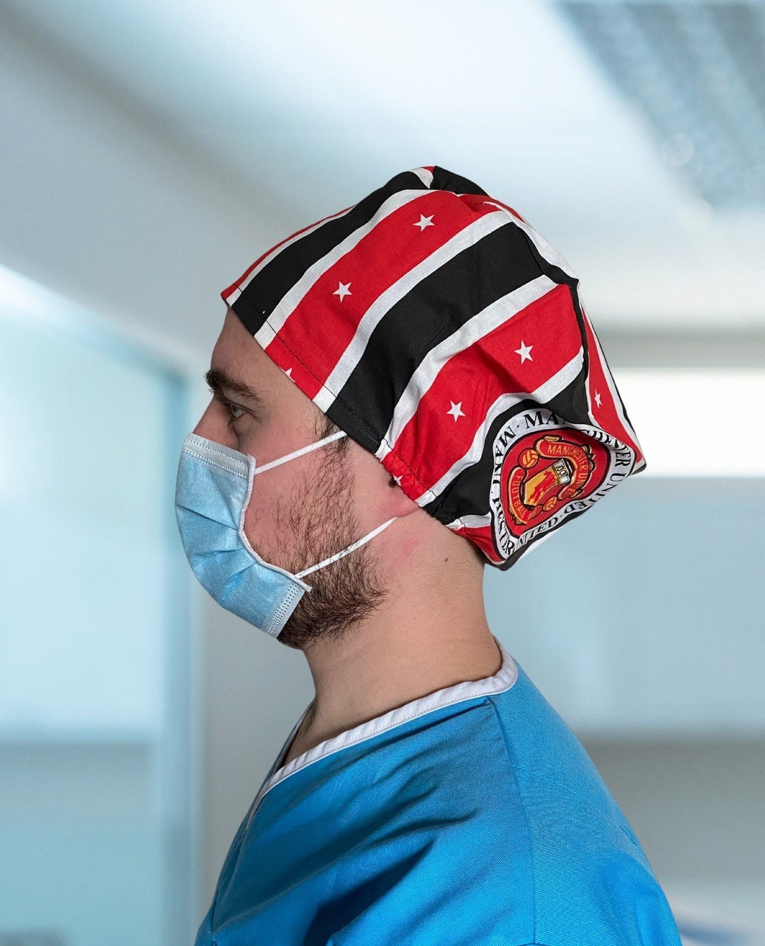 Fun Man U Theatre Hat or Scrub Caps for Medical Doctors - Etsy