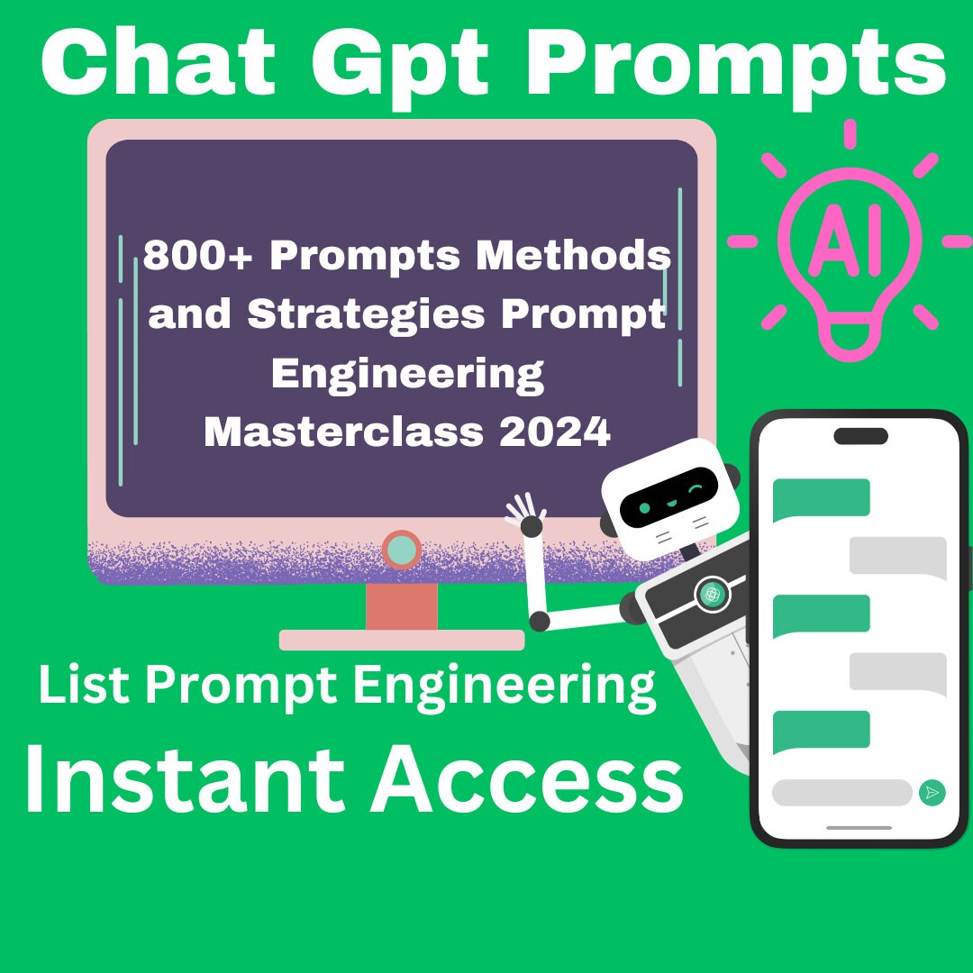 Chat Gpt Prompts 800 Prompts, Methods and Strategies: Prompt ...