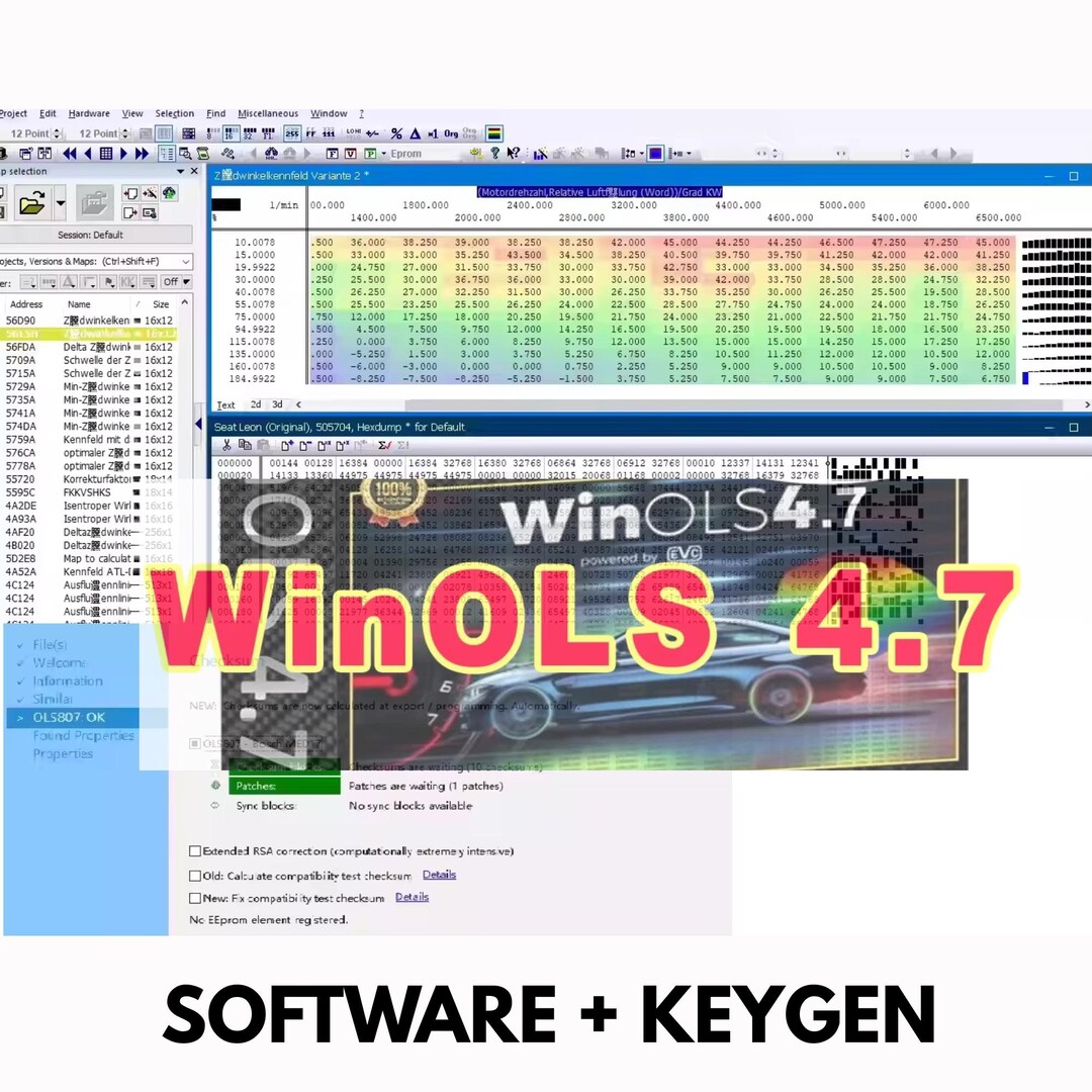 Winols 4.7 Full Activated Software & Ultimate DAMOS Collection ...