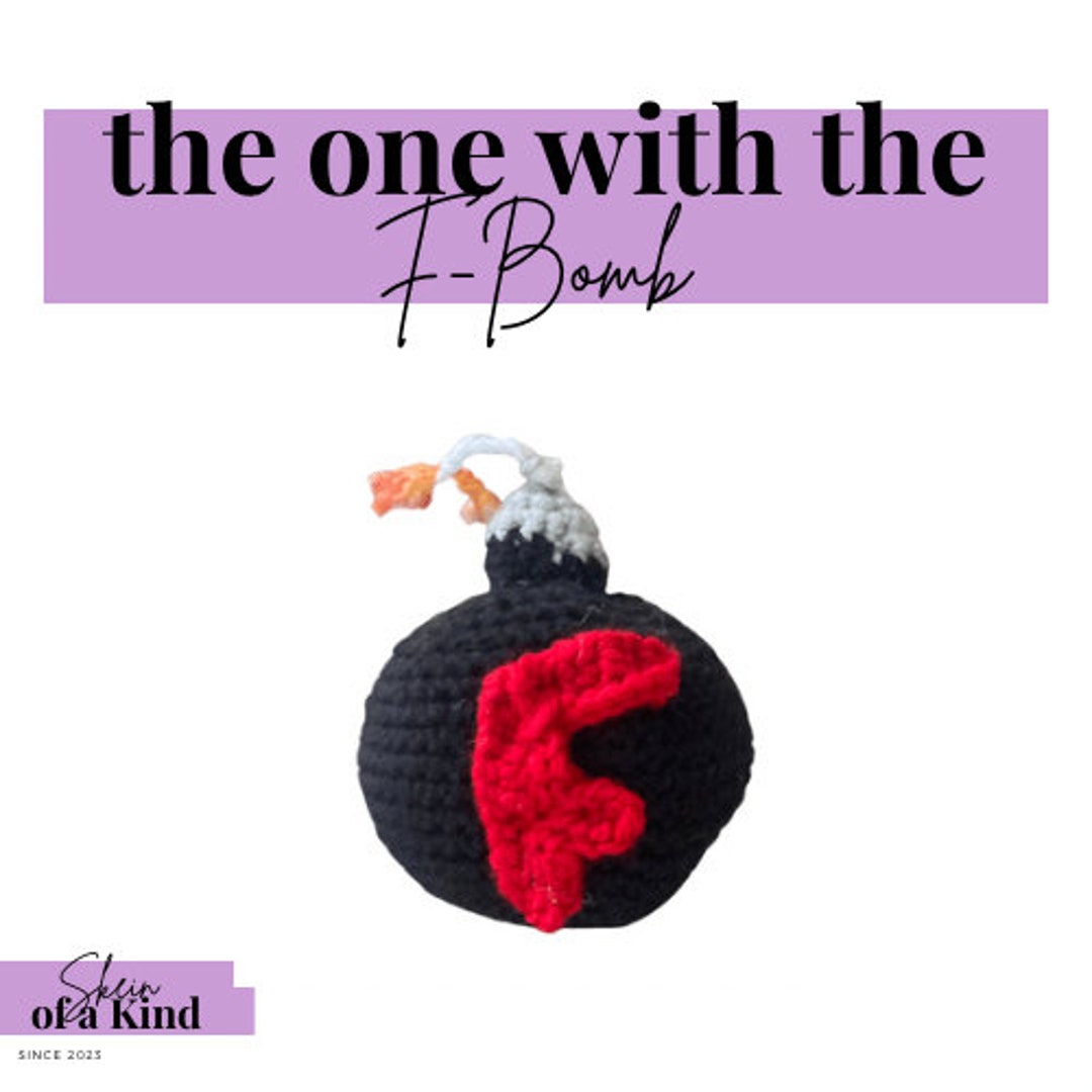 F Bomb Crochet Stress Toy Swear Words F Word Skein of - Etsy
