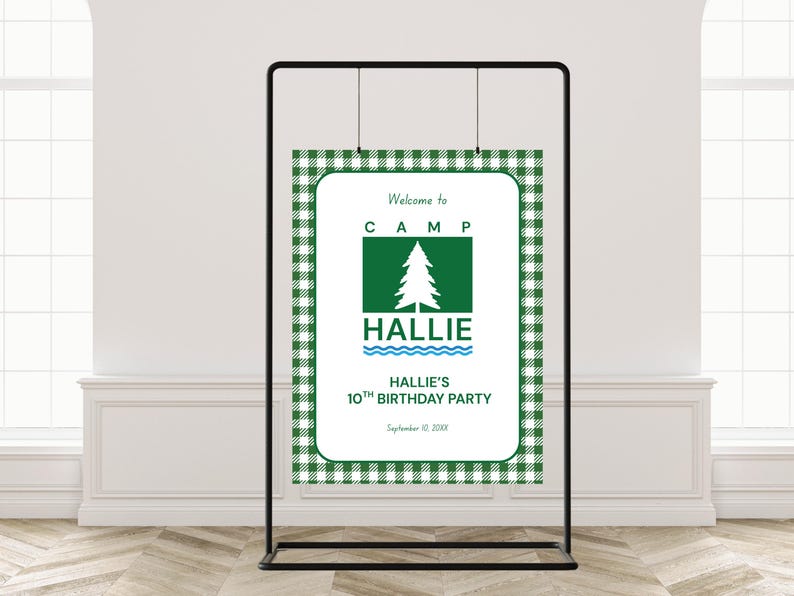 Camp Birthday Welcome Sign, Parent Trap Camp Walden Welcome Sign, Camp ...