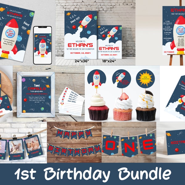 Blast off Birthday - Etsy