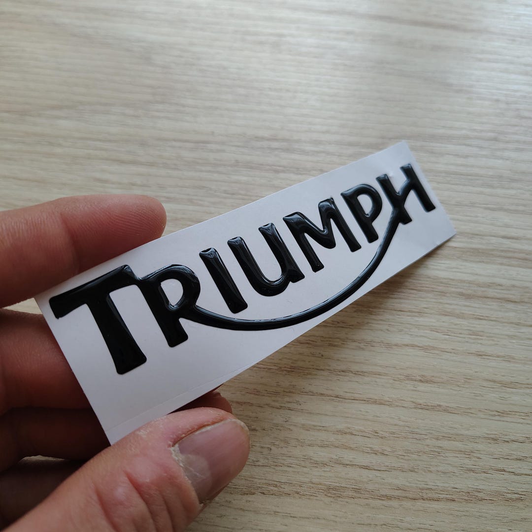 3D Triumph Resin Sticker Black - Etsy